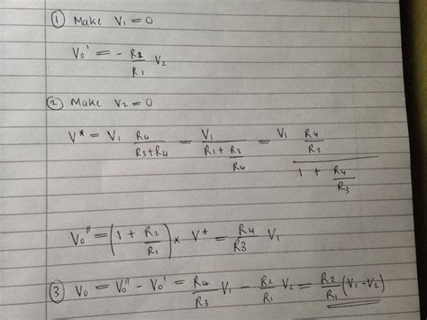 Expression For Closed Loop Gain Of Differential Amplifier • Physics Forums