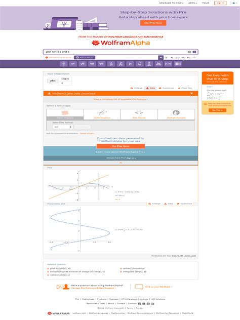 Plot Sin X And X Wolfram Alpha Pdf