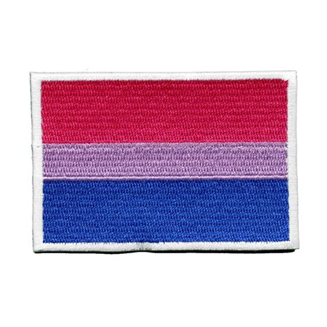 Bisexual Pride Flag Patch Lgbtq Embroidered Iron On Flag Patches