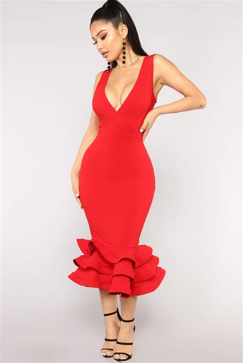 Sexy Red Dresses For Women Fashion Nova