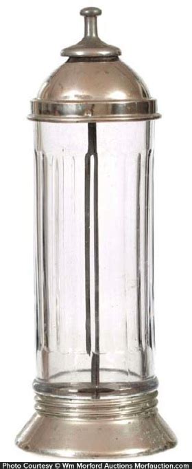 Chrome Straw Holder • Antique Advertising