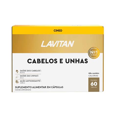 Vitamina Para Cabelos E Unhas Lavitan Com 60 Cápsulas Drogasil