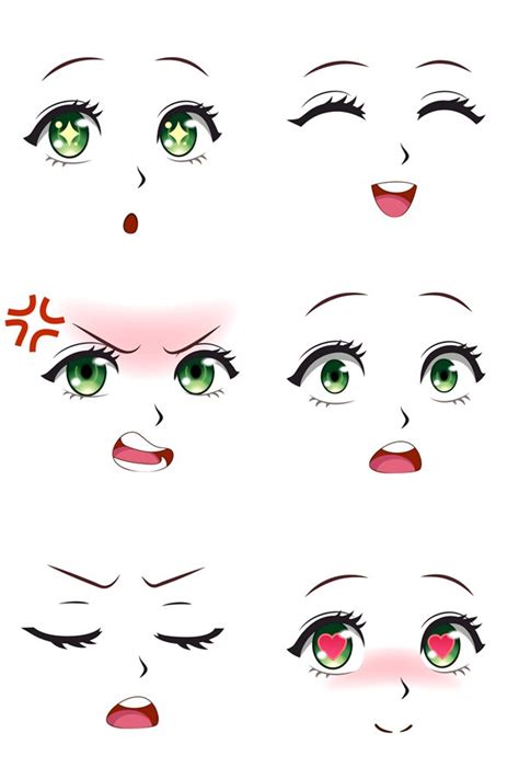 Facial Expressions And Emotions Anime