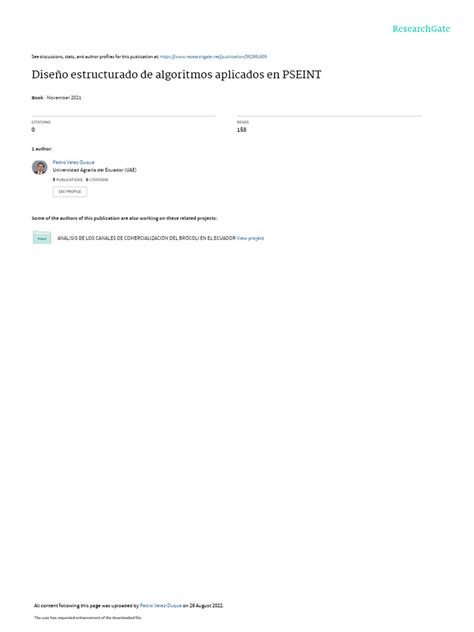 Diseño Estructurado De Algoritmos Aplicados En Pseint Pdf Programación Programa De Computadora