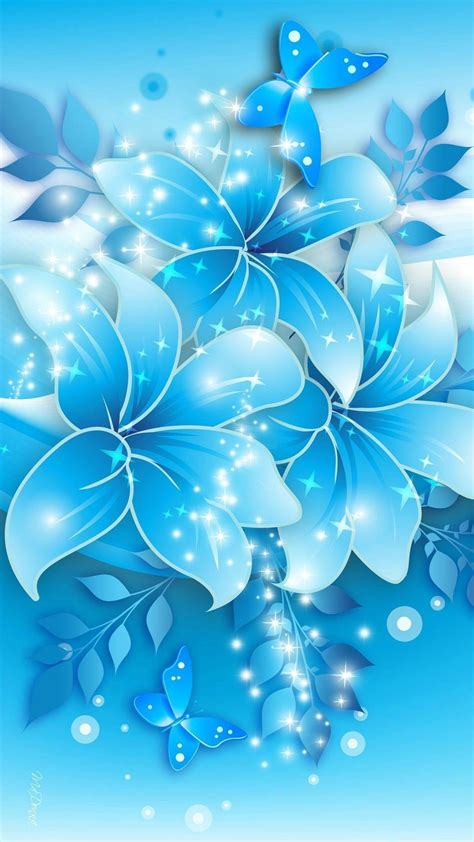 Cute Blue Flower Wallpapers Top Free Cute Blue Flower Backgrounds