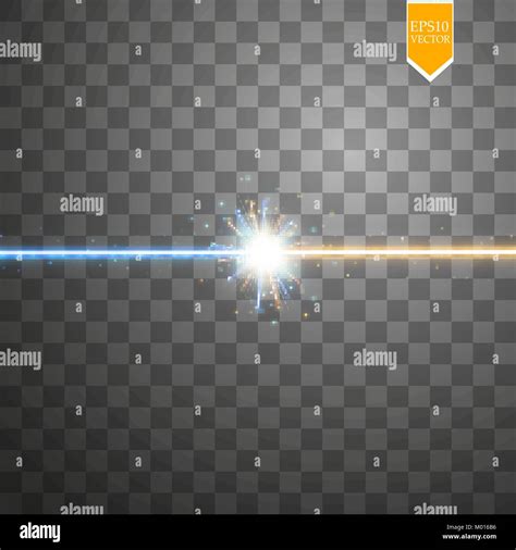 Star Clash And Explosion Light Effect Neon Shining Laser Collision