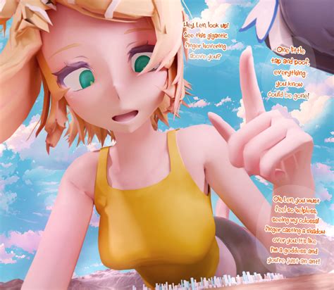Rule 34 Aswababa Giantess Giga Giantess Growth Hestia Danmachi Kagamine Len Kagamine Rin