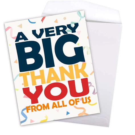 Oversized Thank You Cards