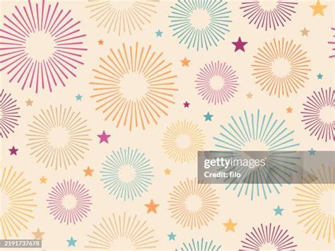 Seamless Firework Celebration Modern Background High Res Vector Graphic