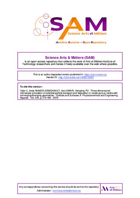 Pdf Three Dimensional Microscale Simulation Of Colloidal Particle