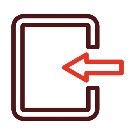Sign In Vector Thick Line Two Color Icons For Personal And Commercial