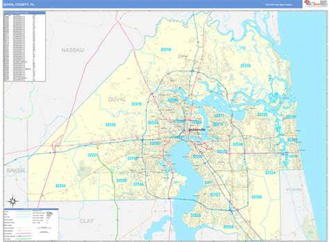 Printable Duval County Zip Code Map Printable Templates