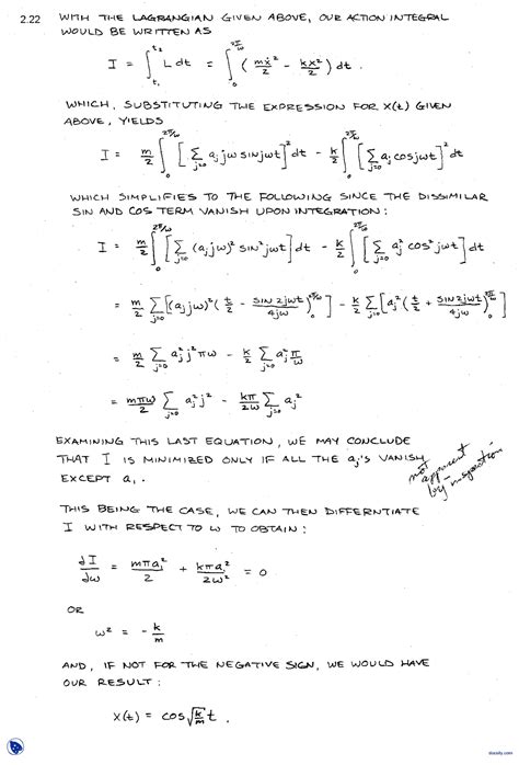 Lagrange Equation Vi Fundementals Of Quantum Physics Sloved Assignment