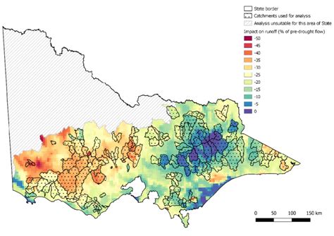 Map Of The Additional Streamflow Decline Not Explained By Rainfall