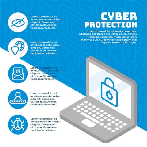 Free Vector Protect Against Cyber Attacks Concept