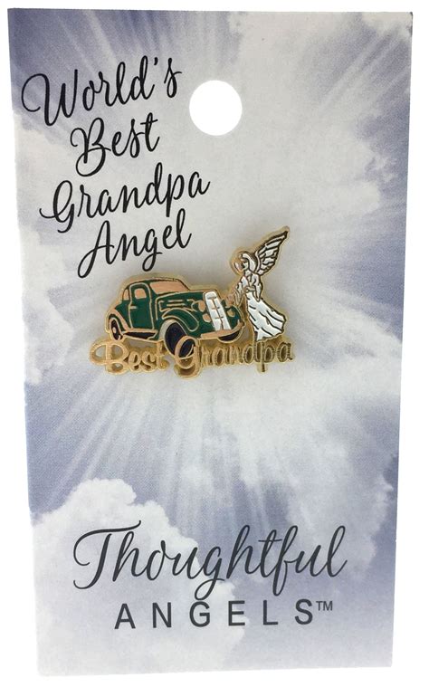 Worlds Best Grandpa Angel Tent Card Clock It To Ya