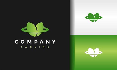 Premium Vector Leaf Ring Circle Logo