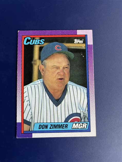 Don Zimmer 1990 Topps 549 Chicago Cubs Ebay