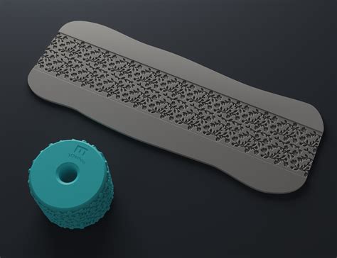 Texture Rollers Floral Middle 17 By 3demons Texture Rollers Download Free Stl Model