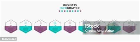 아이콘과 9가지 옵션 또는 단계가 있는 벡터 인포그래픽 디자인 비즈니스 템플릿입니다 프로세스 다이어그램 프레젠테이션 워크플로 레이아웃 배너 플로우 차트 정보 그래프에 사용할