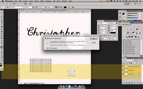 Photoshop CS5.5: Text Basics - YouTube