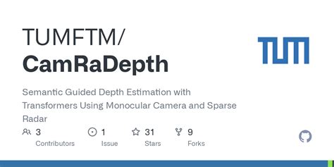 GitHub TUMFTM CamRaDepth Semantic Guided Depth Estimation With