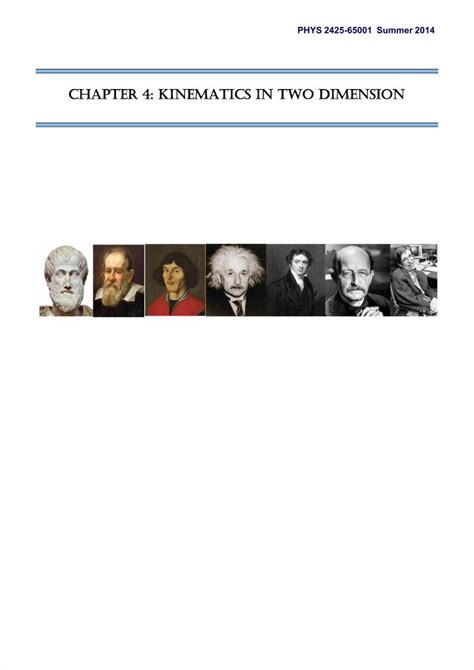 PDF Lecture Kinematics In Two Dimensions DOKUMEN TIPS