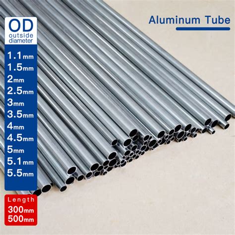 Aluminium Tube Od 1 1 5 5mm Length 300mm 500mm Round Aluminum Alloy