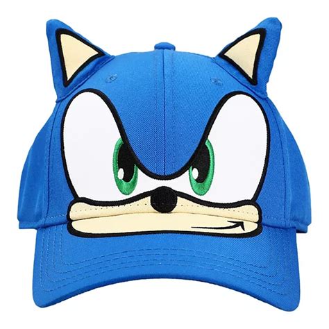 Mens Sonic Big Face Baseball Hat