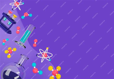 Premium Psd Science Background With Laboratory Equipment