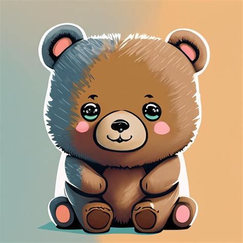 Premium Ai Image Cute Bear Illustration