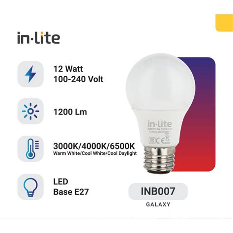 Jual Inlite In Lite Bulb Bohlam Lampu Led Watt W Shopee Indonesia
