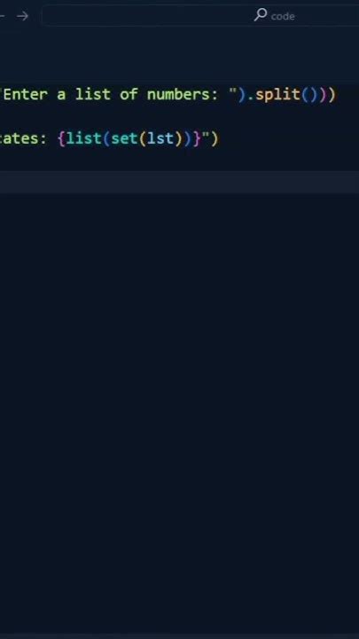 Remove Duplicates From List In Python Python Learnpython Programming