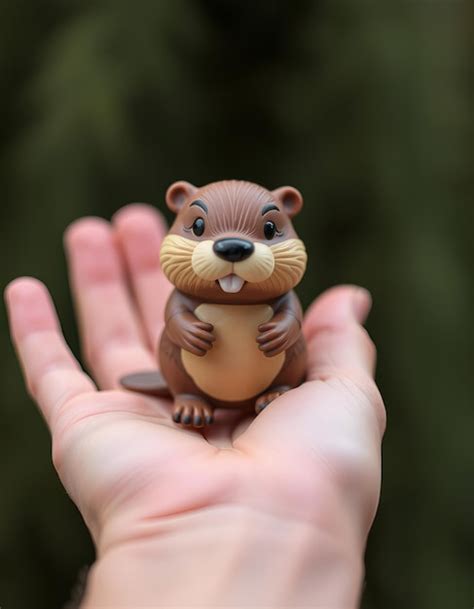 A Person Holding A Mouse Shaped Like A Mouse Premium Ai Generated Image