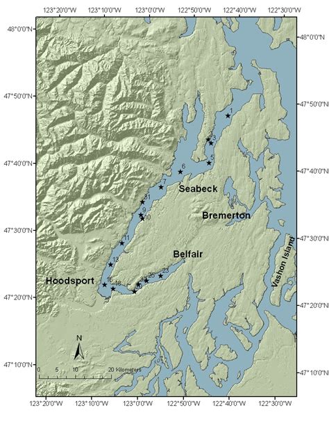 Hood Canal Washington Map