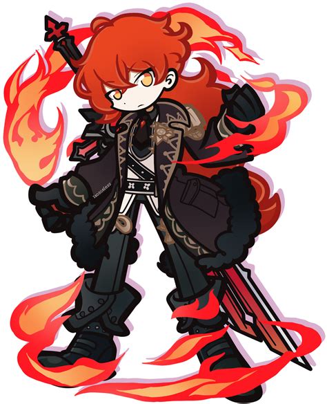 Diluc Puyo Puyo Style By Isosceless On Deviantart