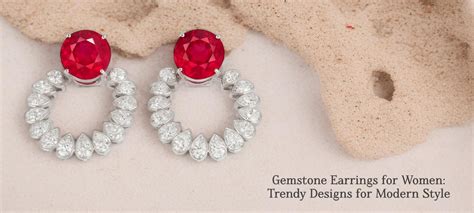 Gemstone Earrings For Women Trendy Designs For Modern Style