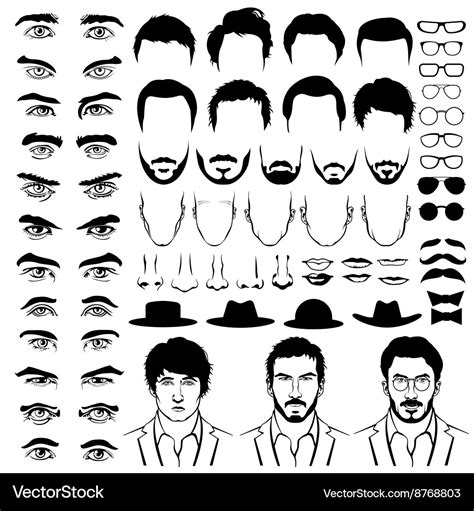 Men Glasses Vector Images Over 19000