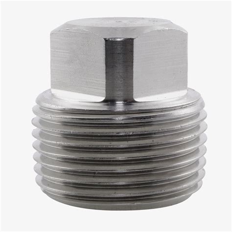 Buy 1 4 Npt Square Head Plug 6000lb 316 L Stainless Steel Online
