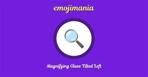 🔍 Magnifying Glass Tilted Left Emoji Copy And Paste Emojimania