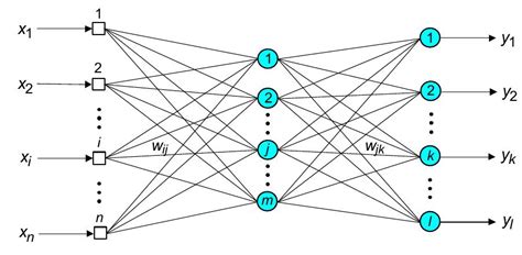 A Feedforward Ann With One Hidden Layer The Structure Of A