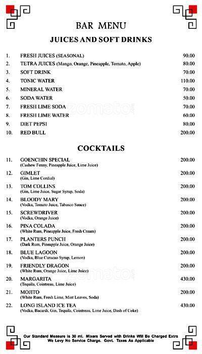 Goenchin Menu Menu For Goenchin Panaji Goa Zomato