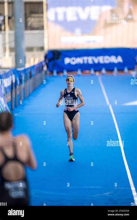 Cassandre Laure Beaugrand Participating In Pontevedra In The 2023 World Triathlon Championship