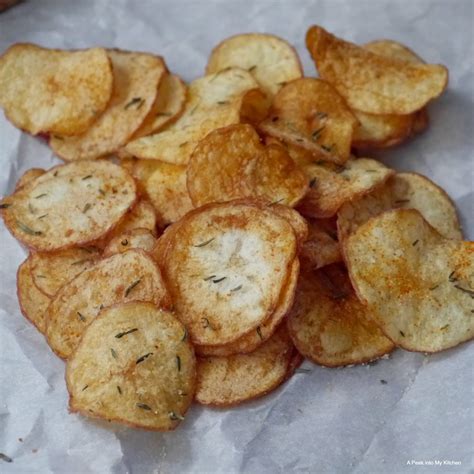 A Peek Into My Kitchen Homemade Spicy Potato Chips ~ Day 155