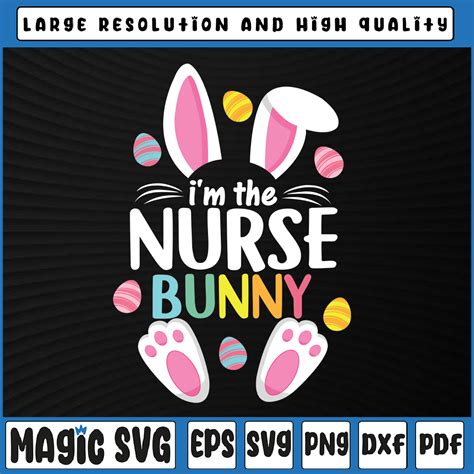 Easter Nurse Svg Bunny Ears Nursing Svg Easter Egg Stethos Inspire