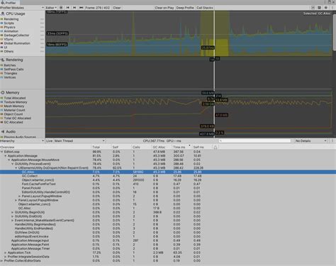 Audio Mixer Exposed Parameter Inspector Performance Unity Engine