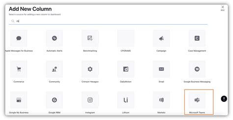Create Microsoft Teams Columns In The Engagement Dashboards Sprinklr Help Center