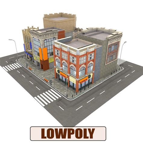 Calle Parte 9 Modelo 3d 139 Wrl Unknown Obj Max Fbx Dae C4d