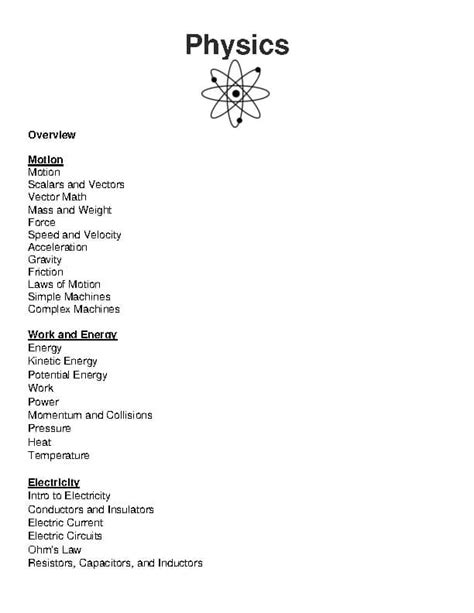 Physics Assignment Packet 59 Assignments By Wr Educational Concepts