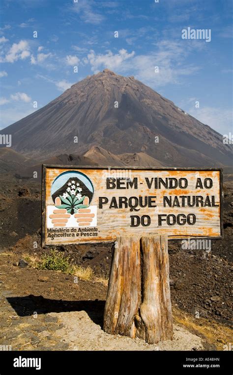 The Volcano Of Pico De Fogo In The Background Fogo Fire Cape Verde